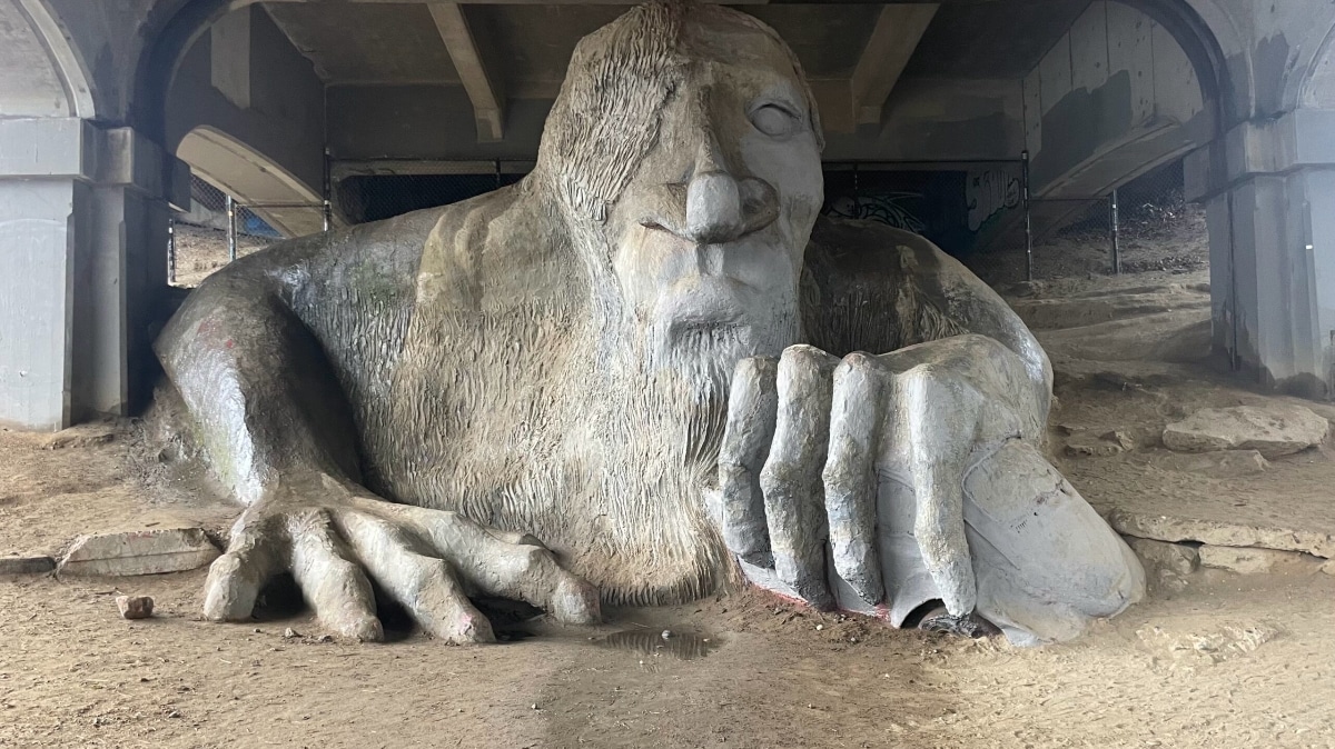 Visiting The Fremont Troll - Explore Washington State